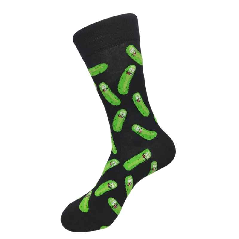 גרביים מעוצבות Pickle Rick - Socks And More